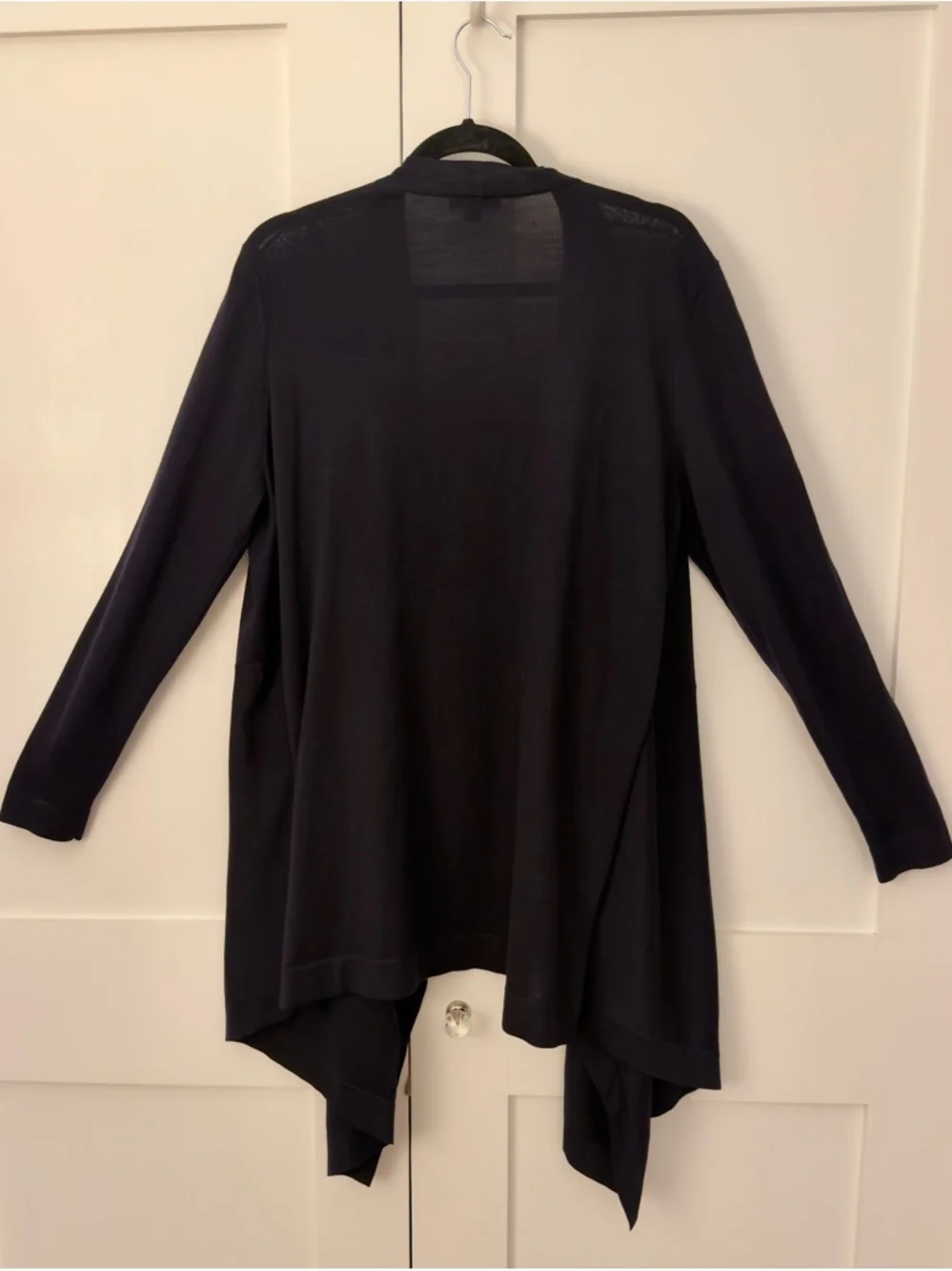 COS | Sweaters | Cos Cardigan Sweater Draped Front Silhouette In Black ...